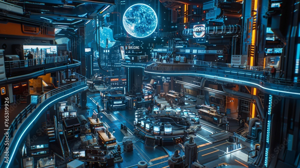 High-tech hub hums with activity. Clean air circulates thanks to ...