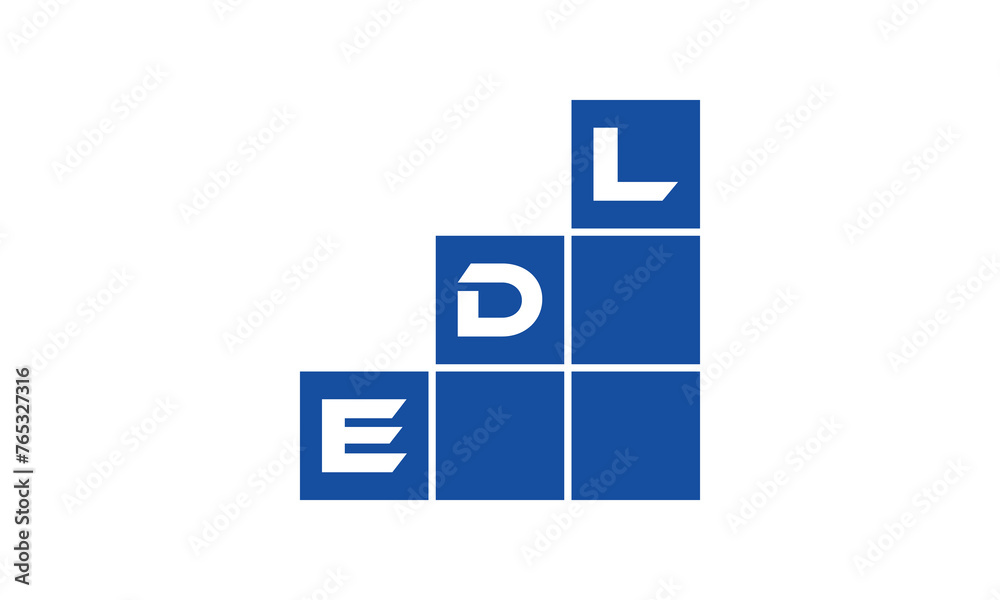 EDL initial letter financial logo design vector template. economics ...