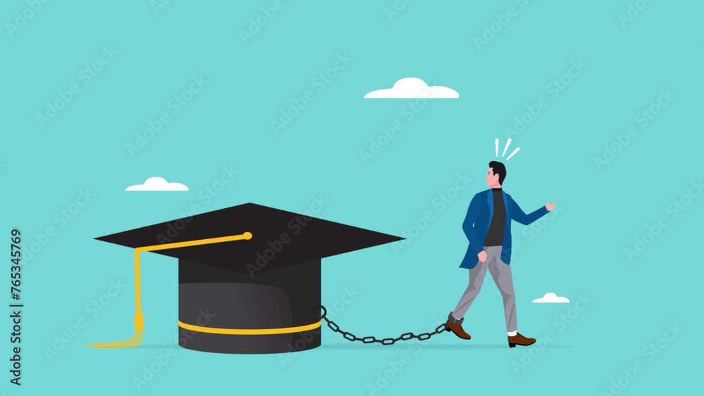 the burden of educational costs that hinders career success, man ...