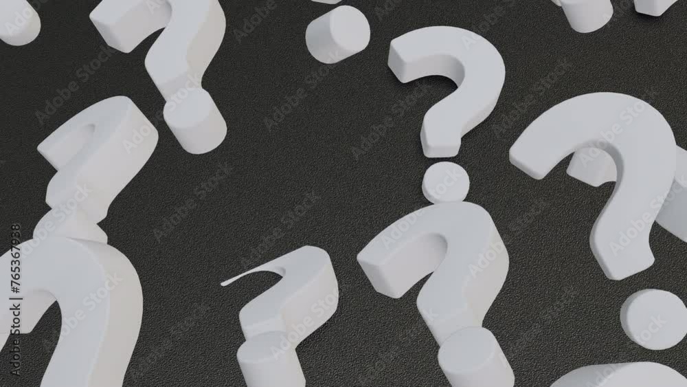 3D Animation of Question mark. who, why, where, how, what Full Hd. 4K ...