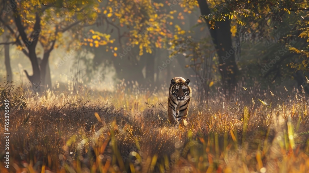 The photograph depicts an old-fashioned picture of a majestic male ...