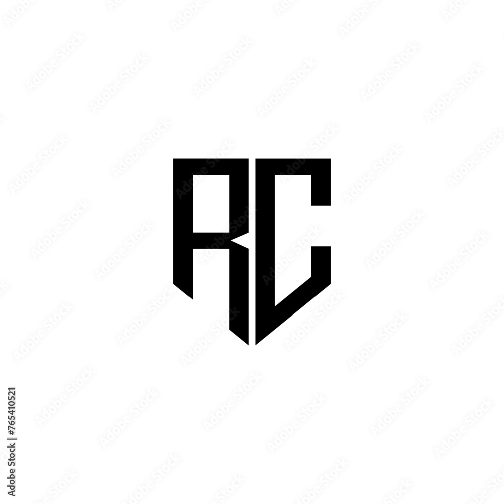 RC letter logo design with white background in illustrator. Vector logo ...
