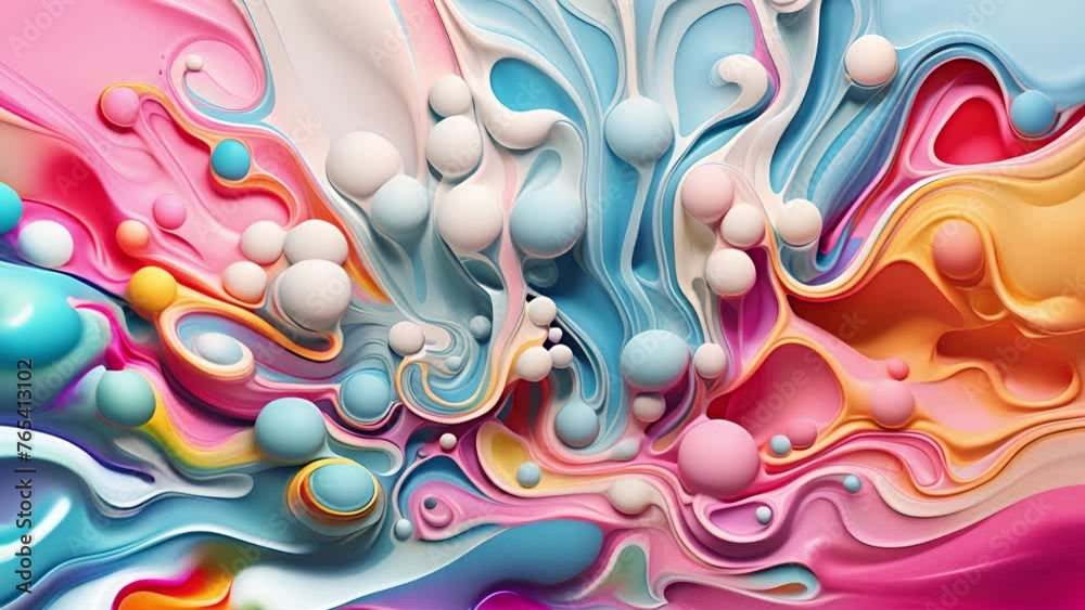 Pastel color dynamic liquid patterns evoke surreal journeys ink ...