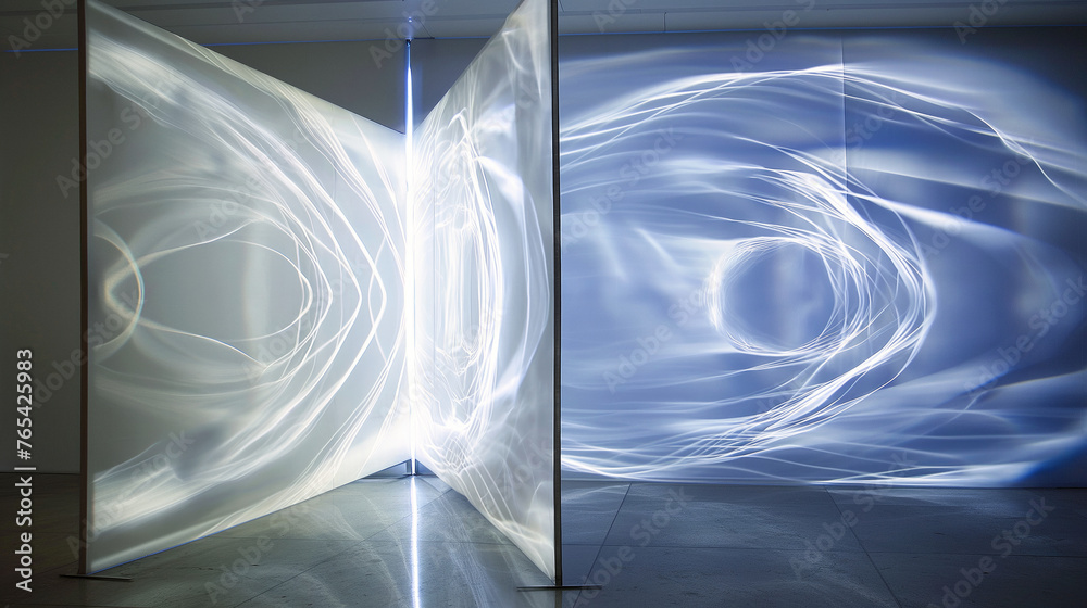 Design space with smooth floors and convex sharp walls. Projection of ...