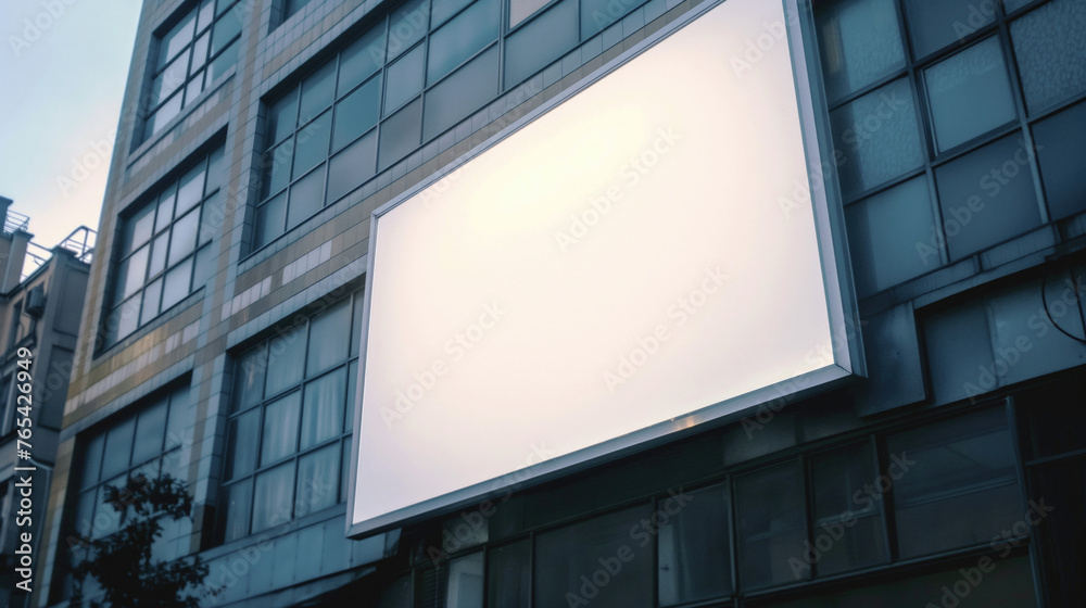 White background for advertising goods. Banner for placing design ...