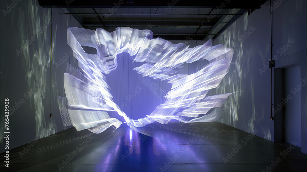 Futuristic space for covers of art magazines, website design. Ideas for ...