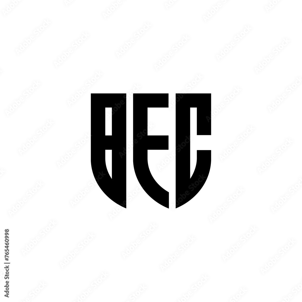 BFC letter logo design with white background in illustrator, cube logo ...