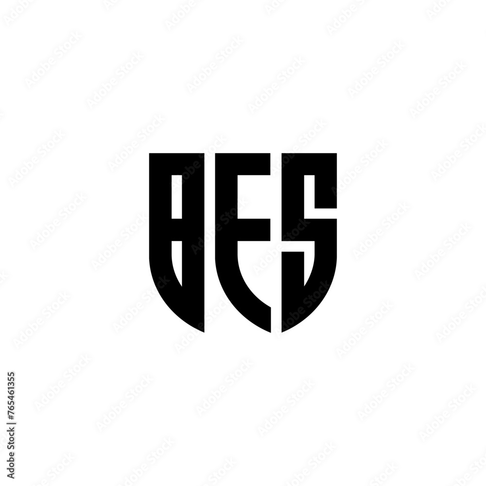 BFS letter logo design with white background in illustrator, cube logo ...
