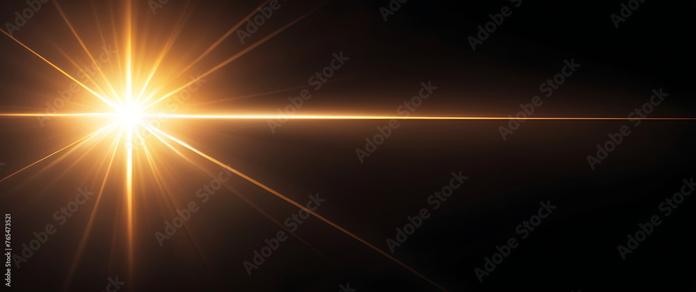 Flare light, effects sunlight, lens flare, light leaks, warm sun rays ...