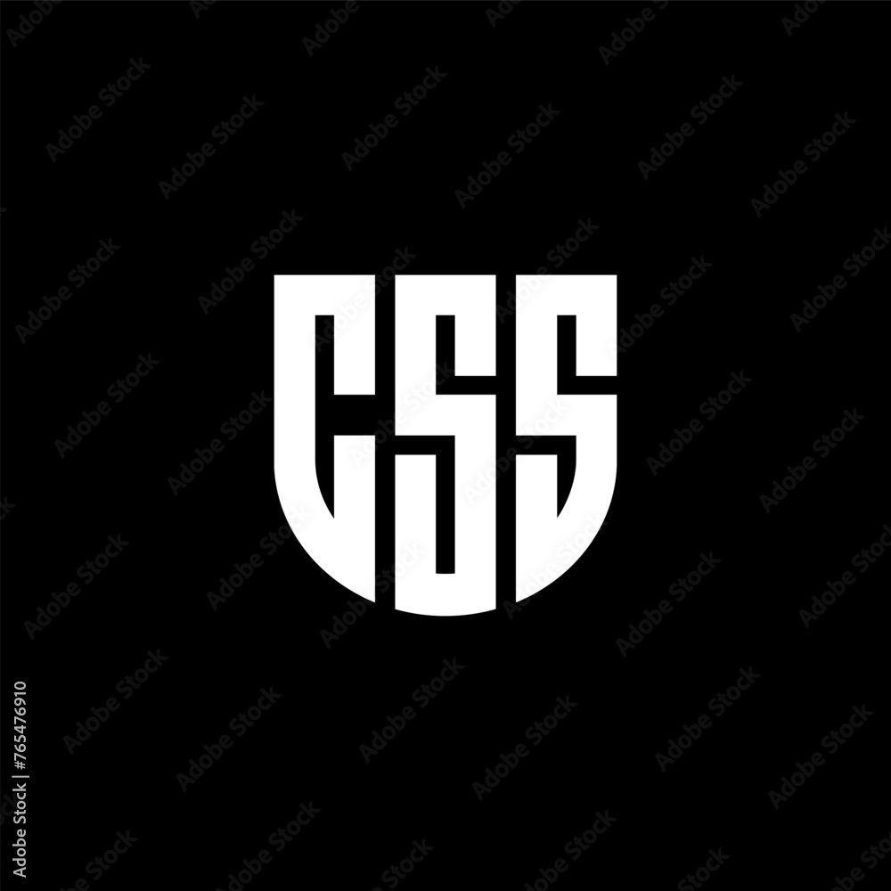 CSS letter logo design with black background in illustrator, cube logo ...