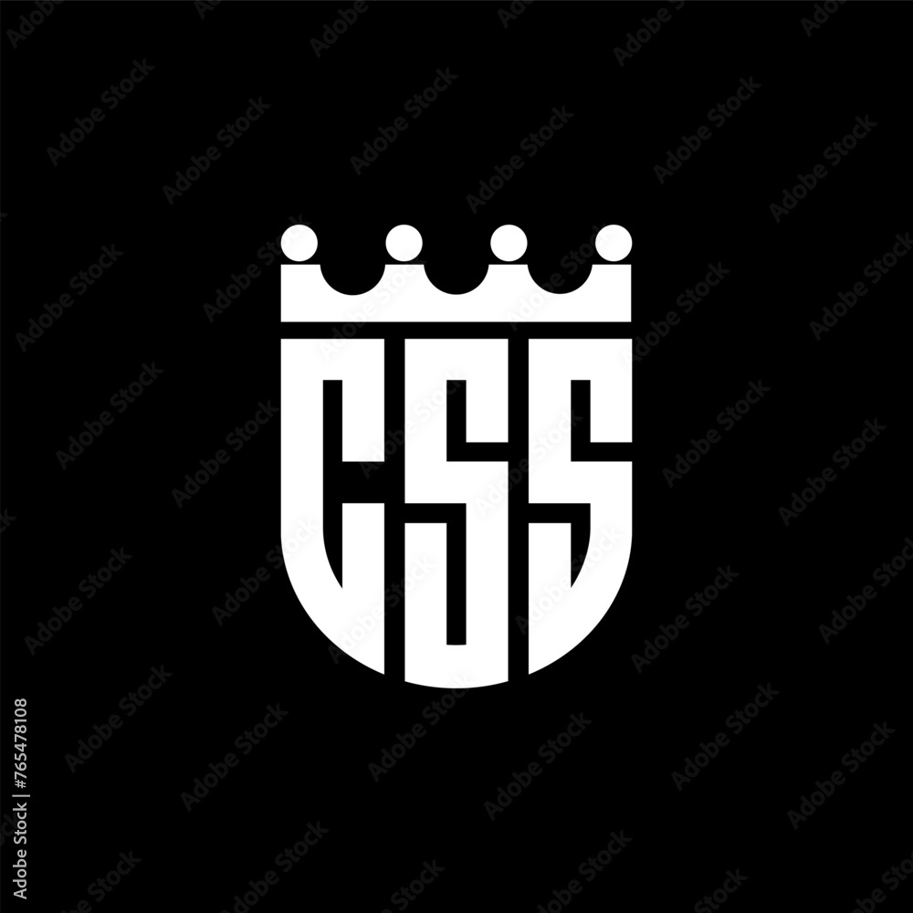 CSS letter logo design with black background in illustrator, cube logo ...