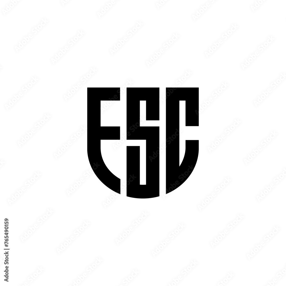 FSC letter logo design with white background in illustrator, cube logo ...