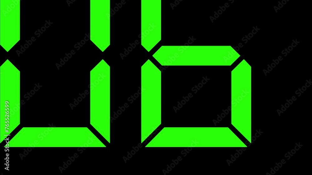 Countdown animation. Neon bright glowing countdown timer animation. top ...