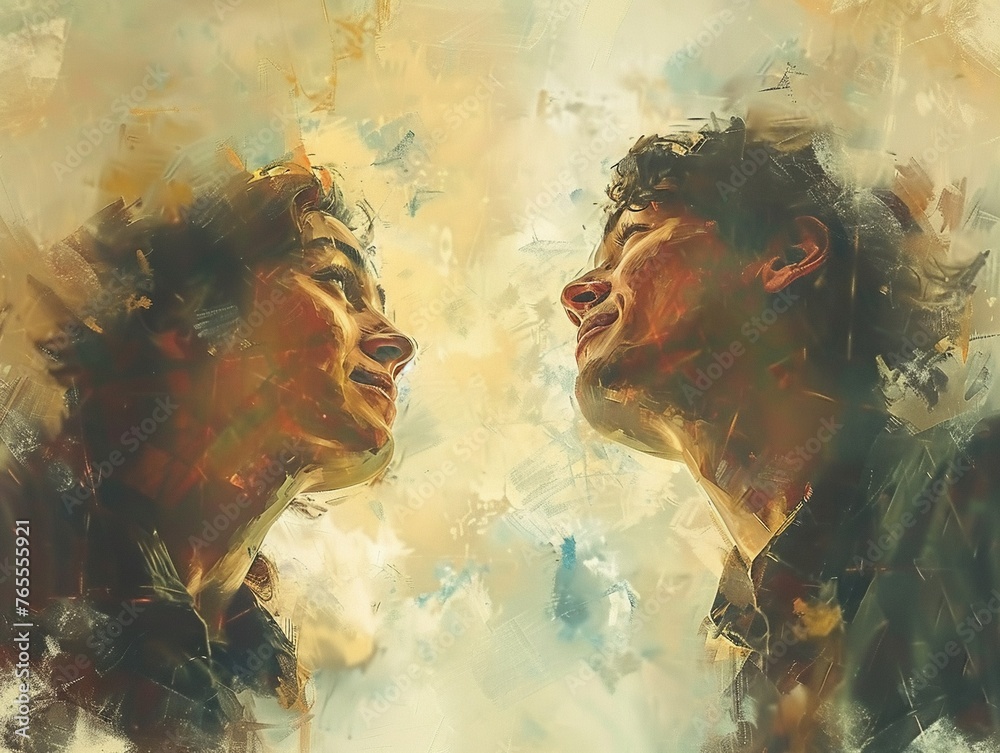 Illustrate a breakthrough moment in the era of empathy with a ...