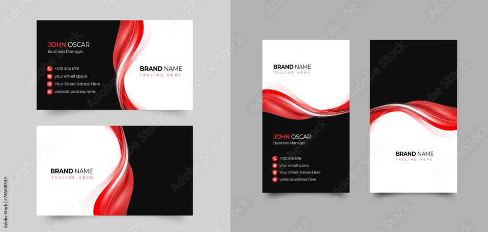 Beauty salon and fashion boutique business card design. Creative ...