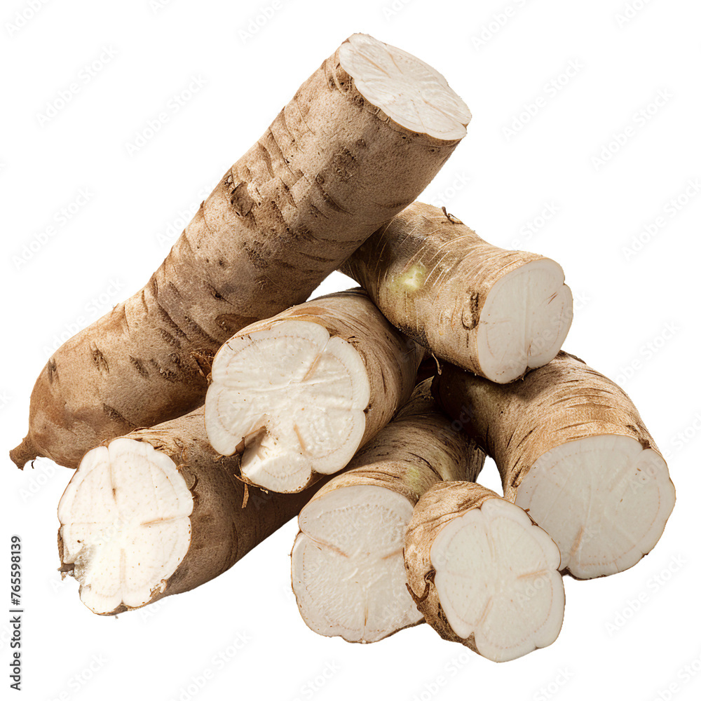 Cassava, transparent background, isolated image, generative AI Stock ...