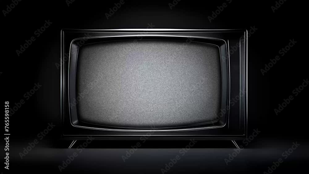 Old vitage tv. Retro television with static noise effect. 4k Stock ...