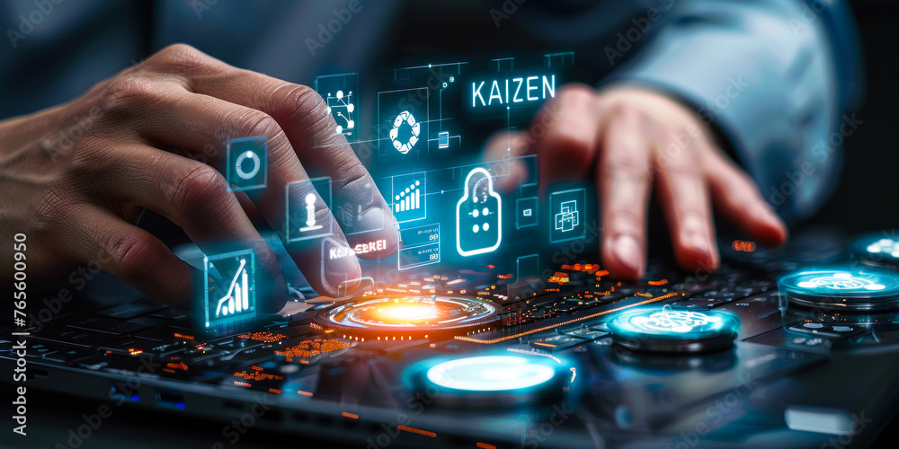 Continuous Improvement and Efficiency Enhancement with KAIZEN Philosophy Displayed on ...