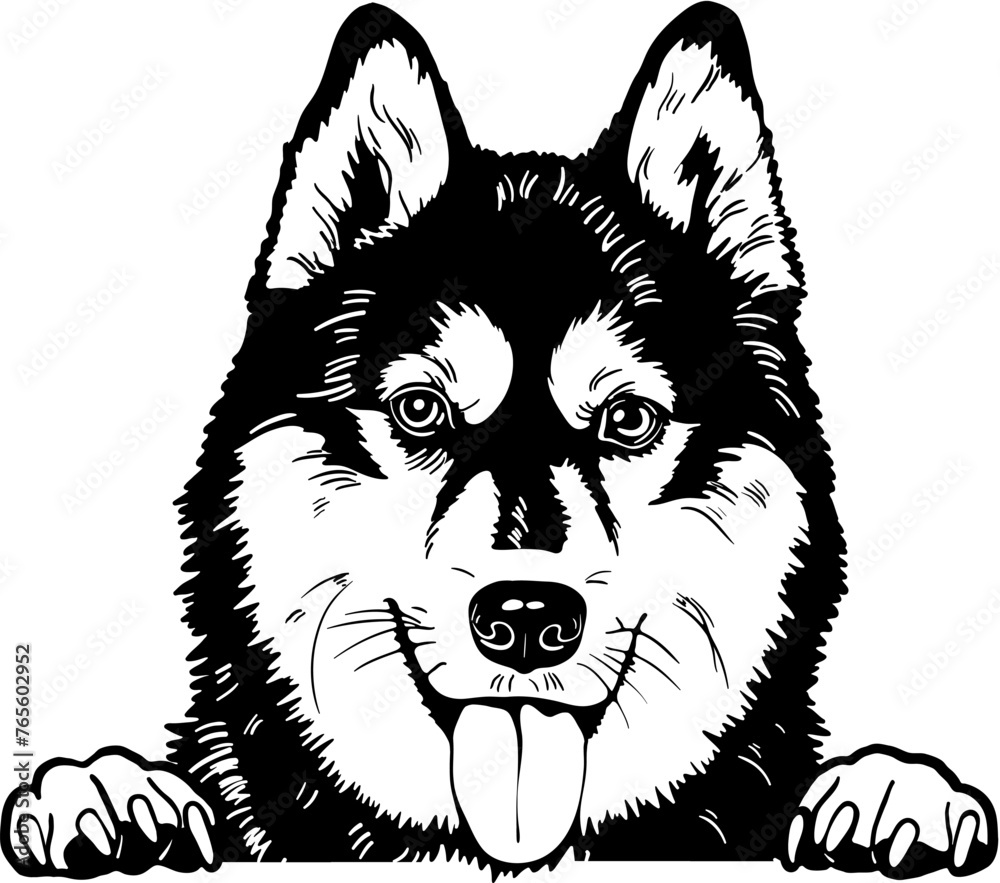 Husky SVG, dog clipart, Siberian Husky cricut, Dog portrait,Husky ...