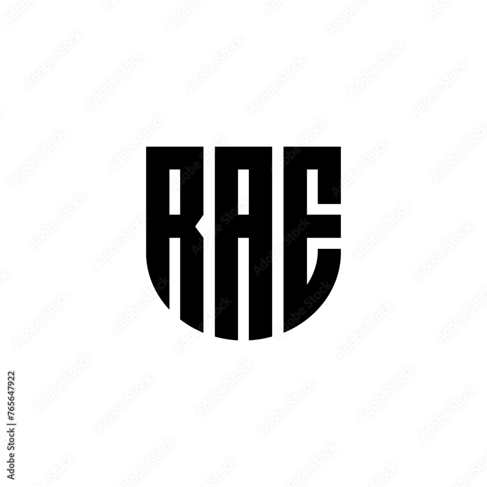 RAE letter logo design with white background in illustrator, cube logo ...