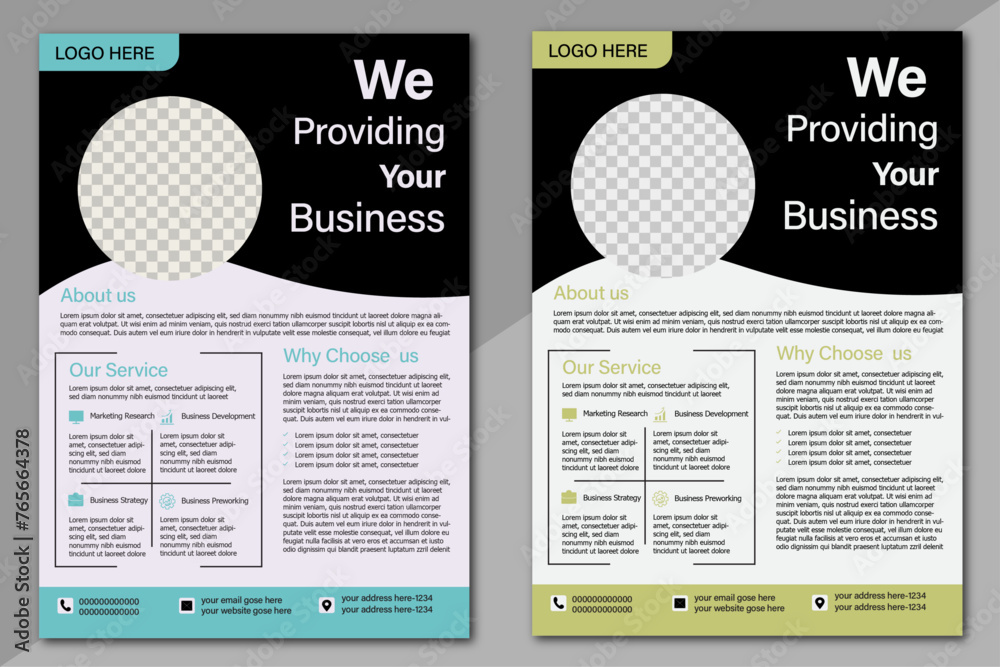 Corporate Business flyer template vector design, Flyer Template ...