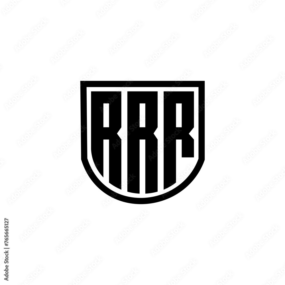 RRR letter logo design with white background in illustrator, cube logo ...