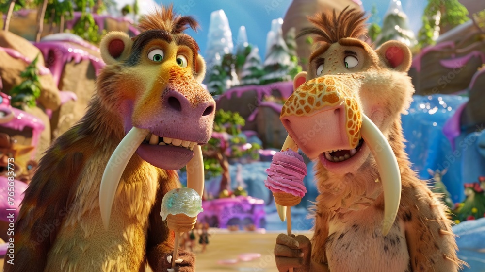 Day of Ice Cream celebrated with Ice Age megafauna themes, nostalgic ...