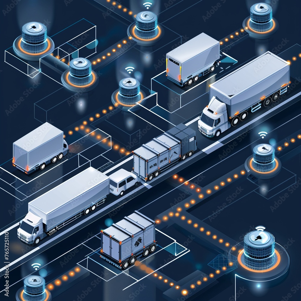 Create a dynamic infographic comparing traditional supply chain ...