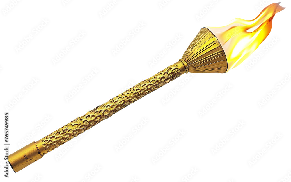 The Symbolic Olympic Torch Igniting the Spirit of Unity Isolated on ...