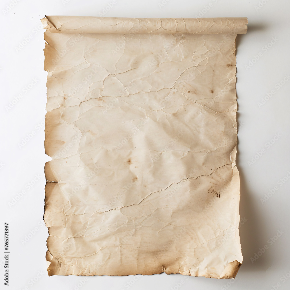 blank empty old paper with vintage texture on white background Stock ...