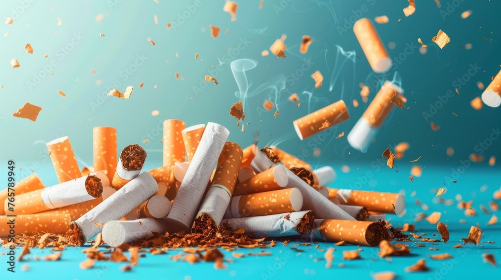 An infographic illustrating the statistics and facts about smoking ...