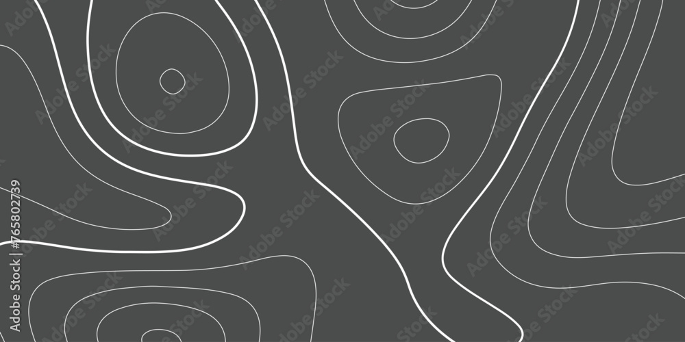 Topographic line map. Abstract circle lines background. Abstract blank ...