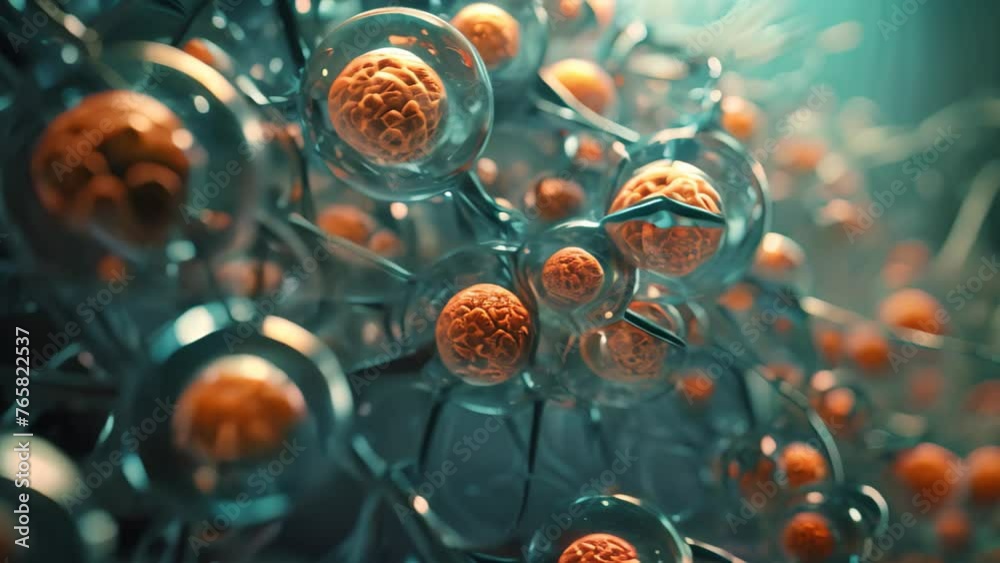 cancer cell or tumor illustration in high details 3d render concept for ...