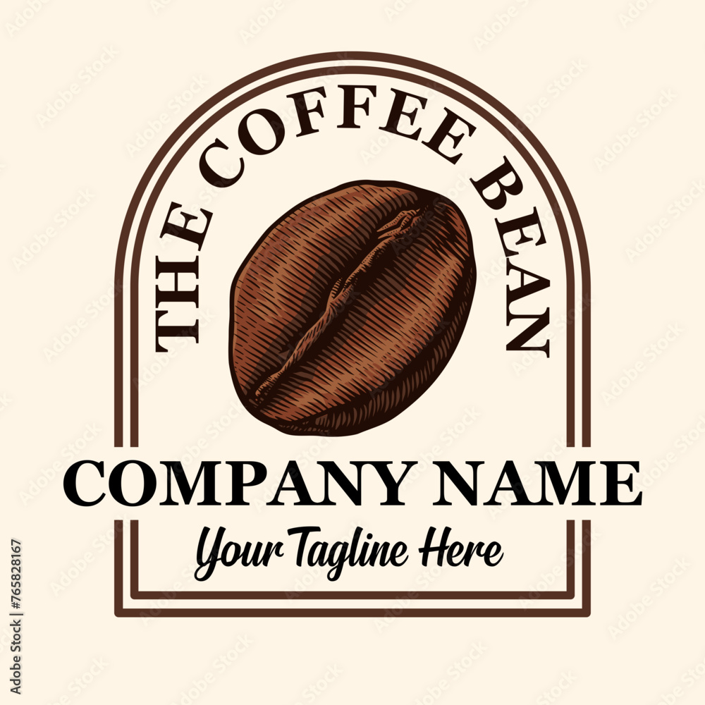 Coffee logo. Coffee label. Vintage coffee logo for cafe and coffee shop ...
