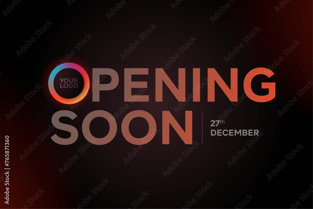 Opening Soon. Opening soon typography font. Stock Vector | Adobe Stock