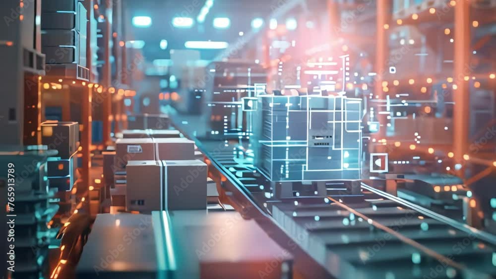 smart warehouse with artificial intelligence, without human ...