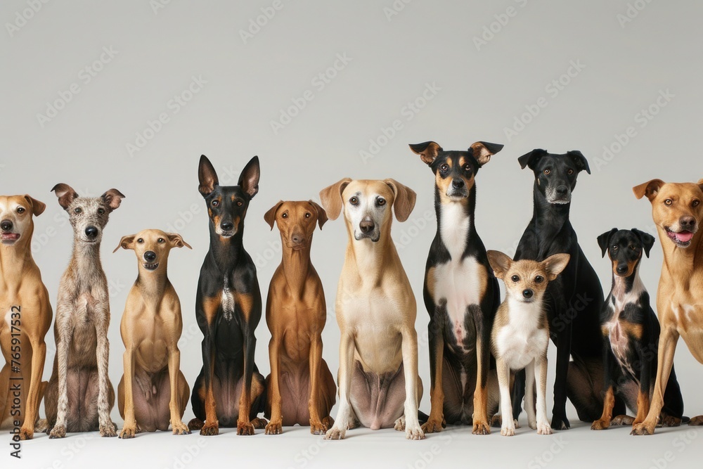 Against a backdrop of canine curiosity and enthusiasm, dogs of ...