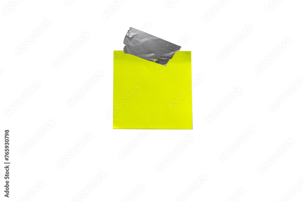 yellow sticky note label with adhesive tape transparent background png ...
