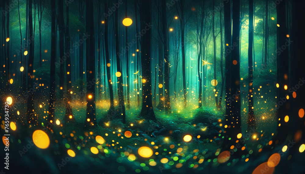 POD Enchanted Forest Lights: A Mystical Nighttime Woodland. Enchanted ...