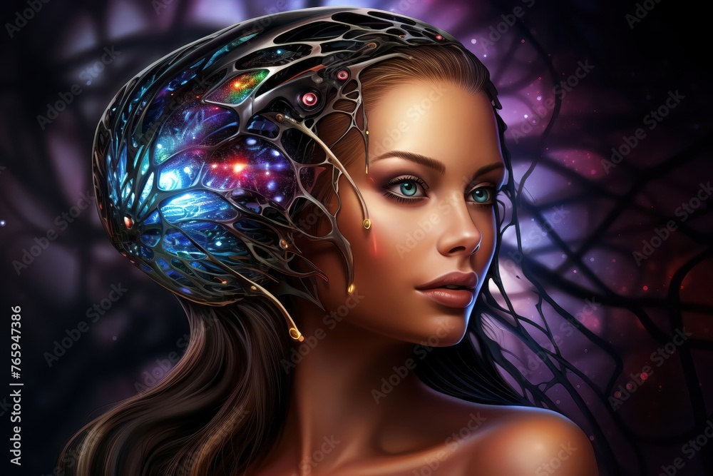 Merge the worlds of technology and biology in a unique art piece ...