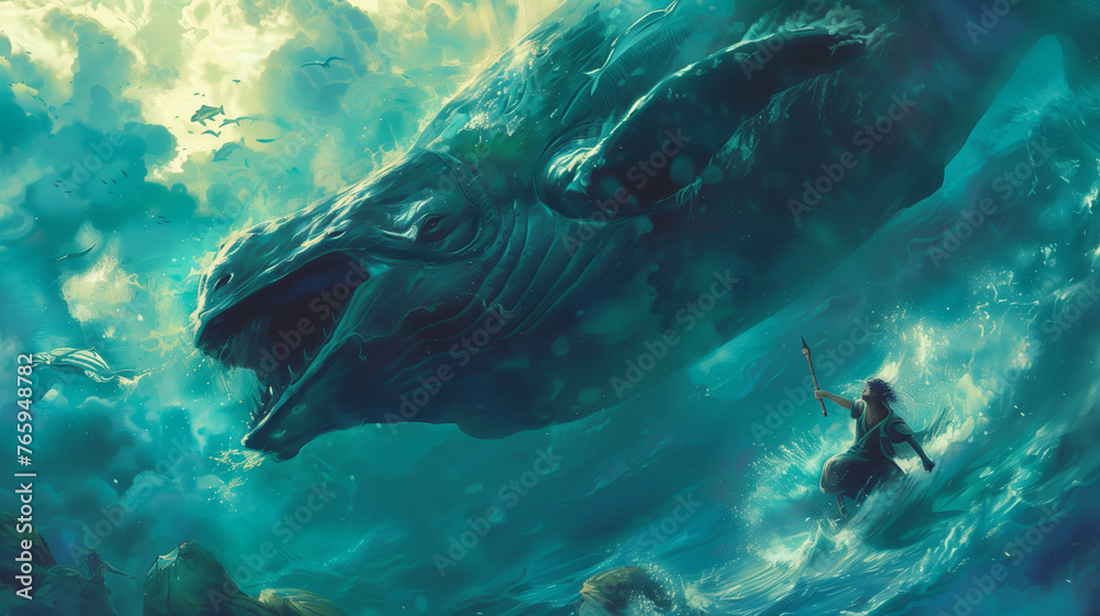 Jonah and the Whale: Biblical Tale from the Book of Jonah - Aqua ...