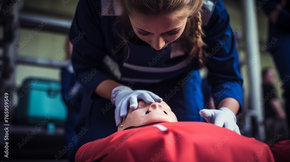 First aid , CPR - cardiopulmonary resuscitation course, training on ...