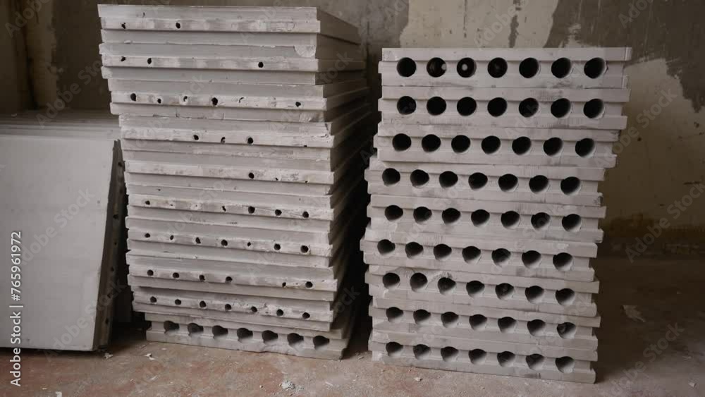 Plates for the construction of partitions in the apartment. Inside the ...