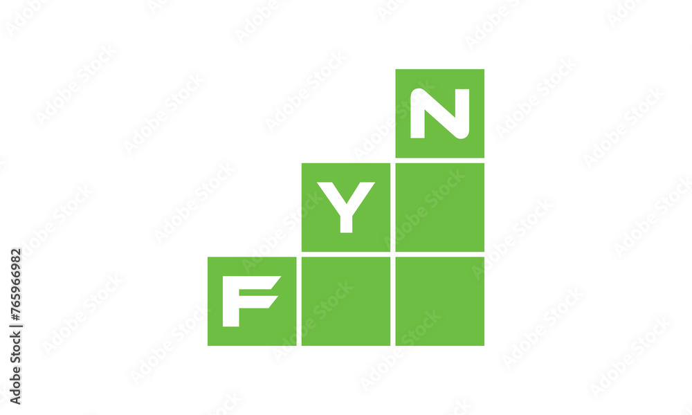FYN initial letter financial logo design vector template. economics ...