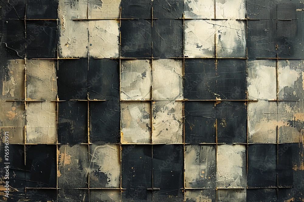 A grid of intersecting lines creates a lattice-like pattern that fills ...