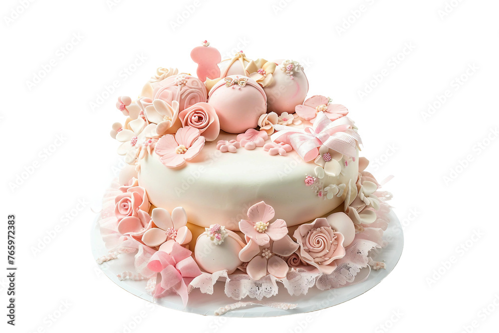 Bara Birth Cake Isolated on a Transparent Background Stock Photo ...