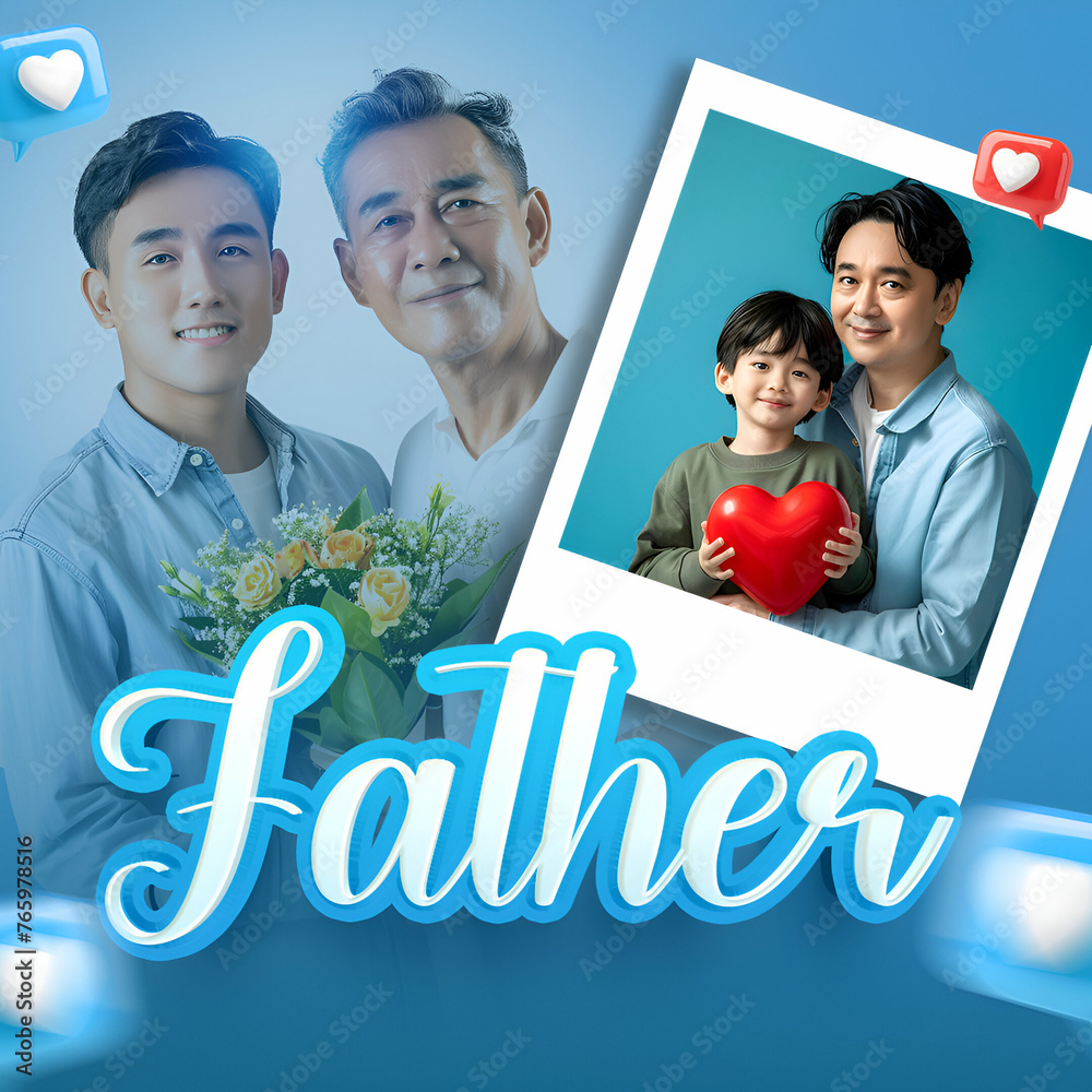 Happy father s day celebrate social media post with father day ...