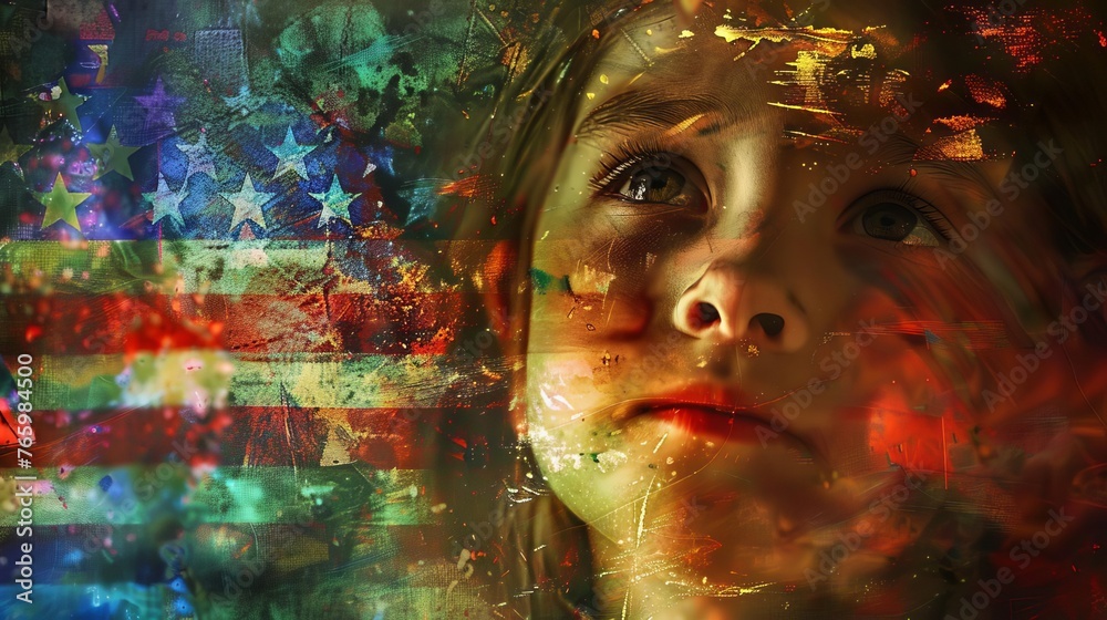 Honoring heroes on Memorial Day, emotional portrait of daughter's tears ...