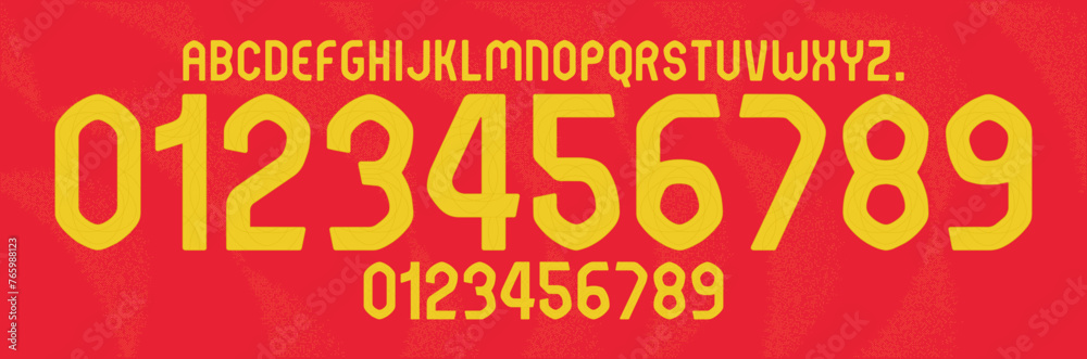 Vetor de new font vector team Europe national team 2024, spain font ...