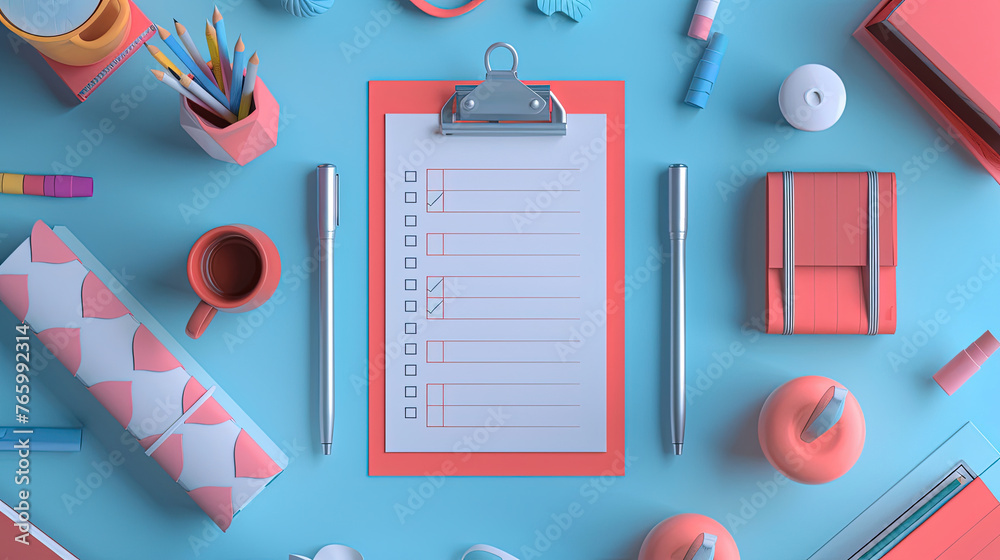 The concept of Checklist day. Time management, concept. Planning and ...